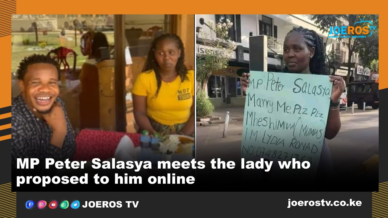 MP Peter Salasya meets the lady who proposed to him online - YouTube
