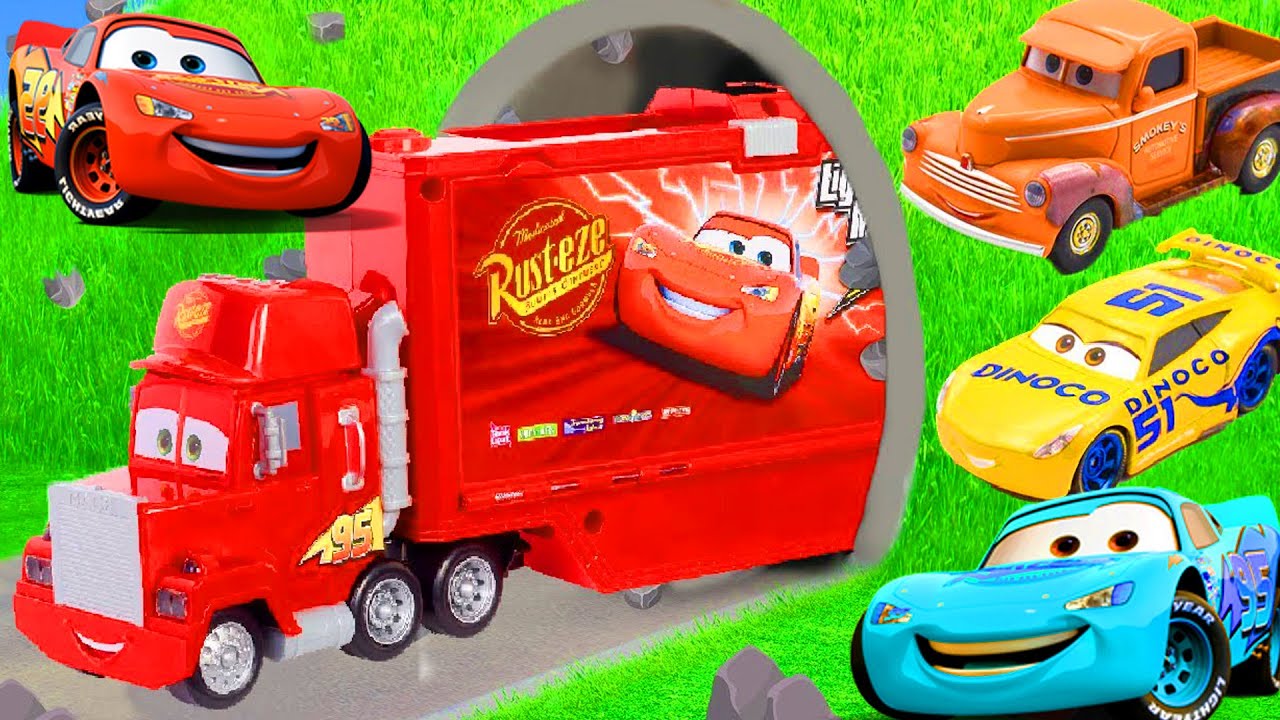 🔴Looking for Disney Pixar Cars On the Rocky Road:Lightning Mcqueen ...