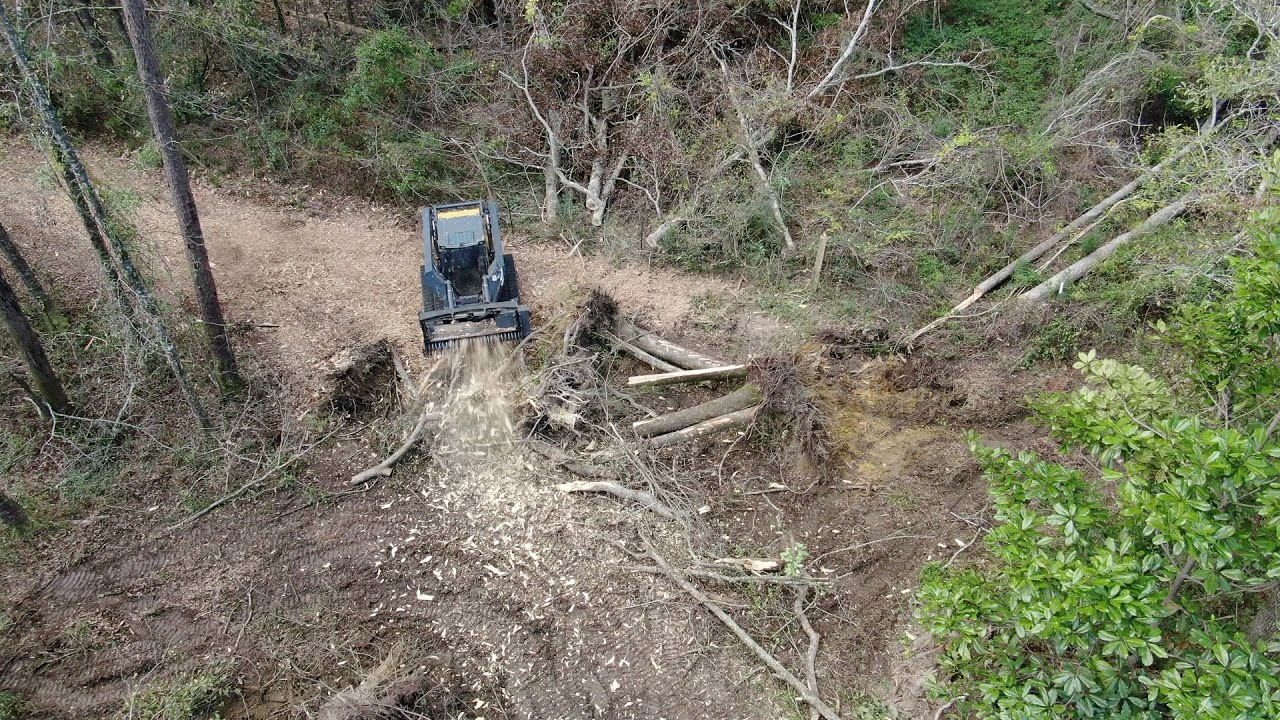 Forestry Mulching trees downed by Hurricane Ida on Louisiana's ...