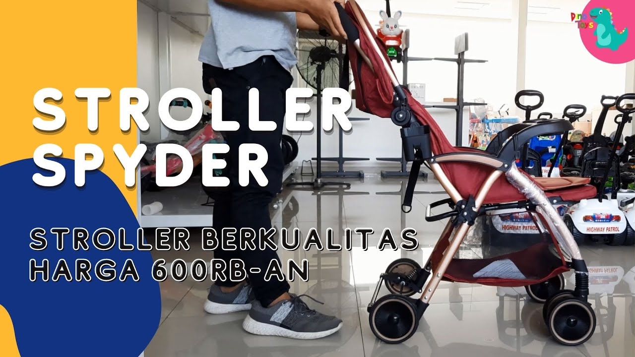 REVIEW STROLLER SPYDER PLIKO BY DINO TOYS UNGARAN - YouTube