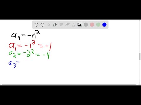 Write the first five terms of each sequence, whose general term is ...
