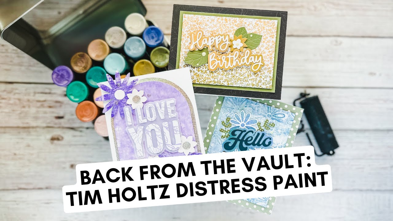 Back from the Ranger Ink/Tim Holtz Vault [Distress Paints!] - YouTube