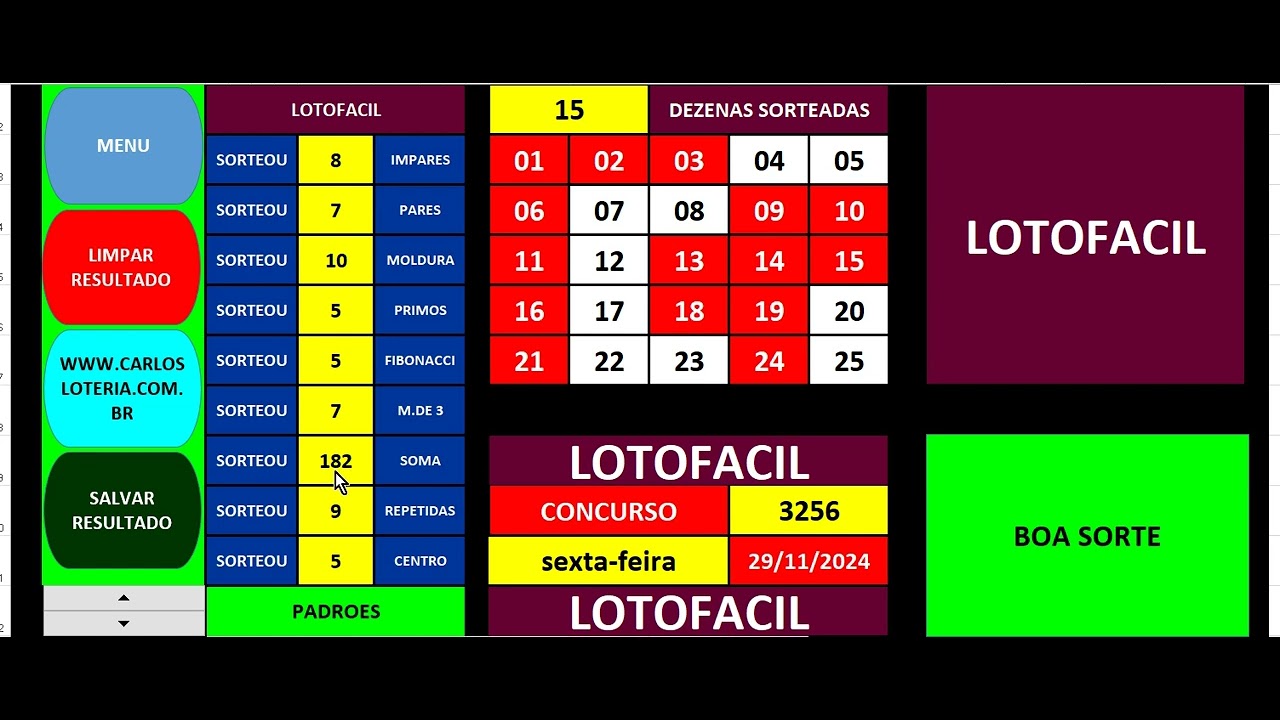 LOTOFACIL RESULTADO 3256 - YouTube