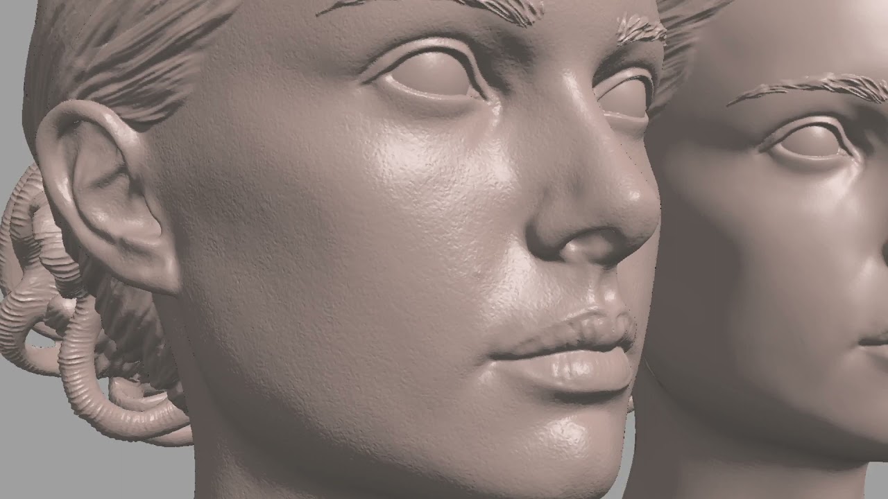 Added Skin detail texture to a detailed sculpt by stepanovsculpts - YouTube