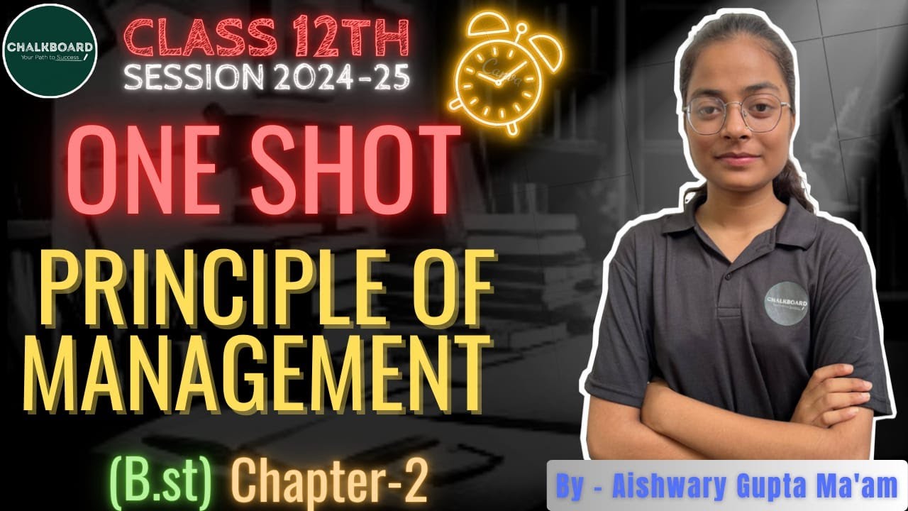 Principles Of Management || Class 12 B.st Ch-02 || #viralvideo # ...
