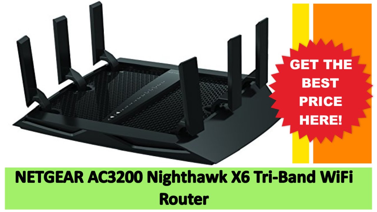 Netgear Wireless Router - AC3200 Nighthawk X6 Tri-Band WiFi Router ...