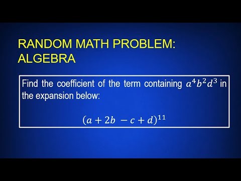 Random Math Problem: Algebra - YouTube