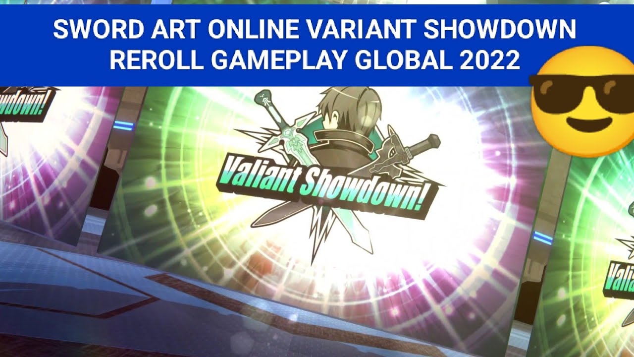 SAOVS REROLL TUTORIAL GAMEPLAY NEW SAO VS SWORD ART ONLINE VARIANT ...