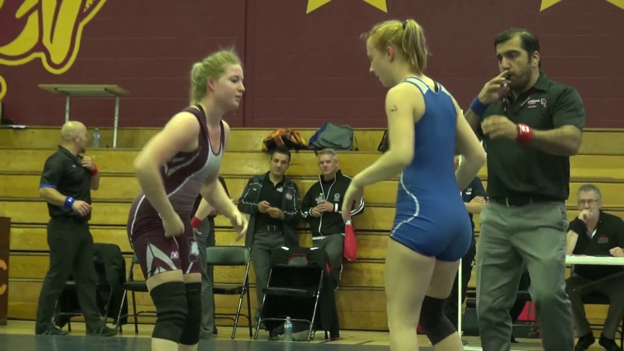 2017 Concordia WW59kg Jenna Leslie (Mcmaster) vs Tara Linneman (STCC ...