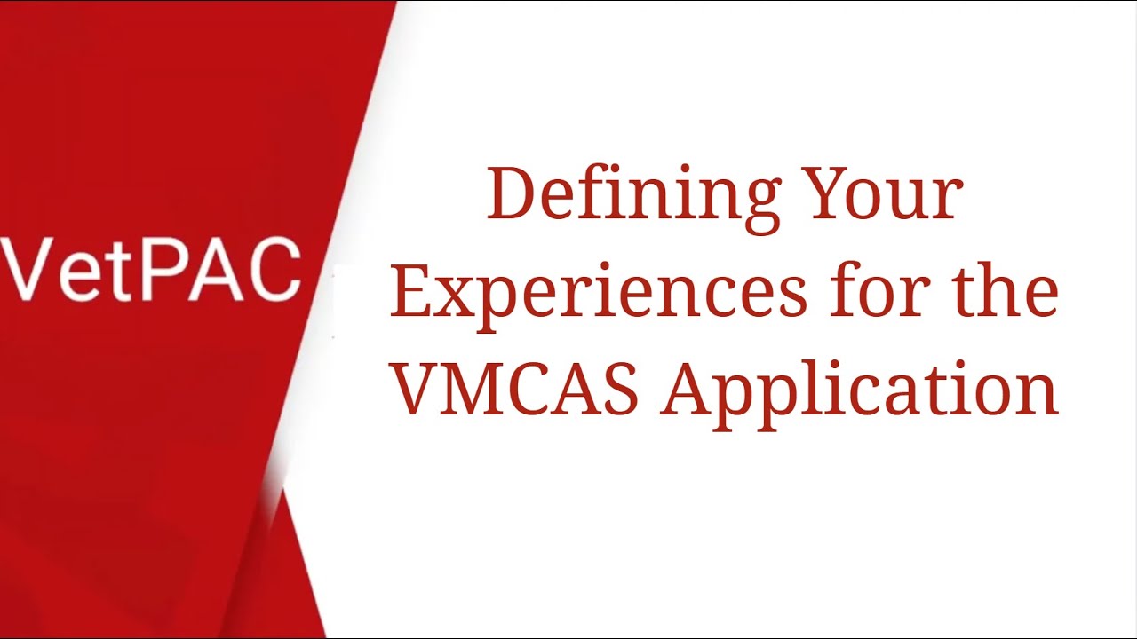 Defining your Experiences for the VMCAS Application - YouTube