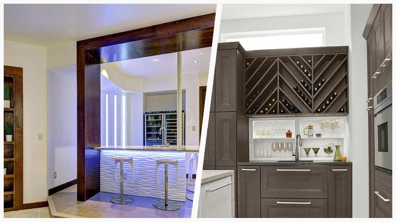 75 Home Bar With Gray Countertops Design Ideas You'll Love 🌈 - YouTube
