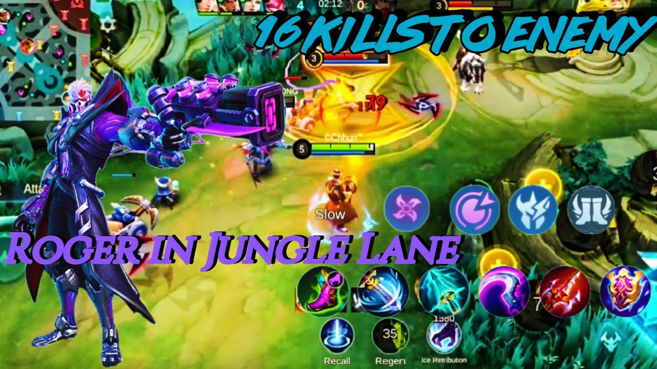 Roger in the Jungle lane|Roger Jungle Build|MLBB Roger Jungle Play ...