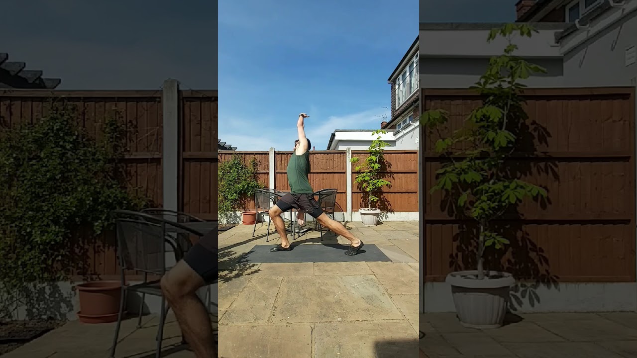 Exercise Library (Stretch 26) - Standing Overhead Reach - YouTube