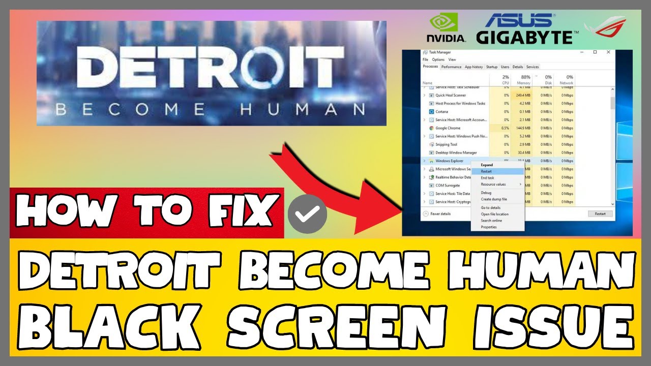 How to Fix Detroit Become Human Black Screen ISSUE | 2023 Easy Fix # ...