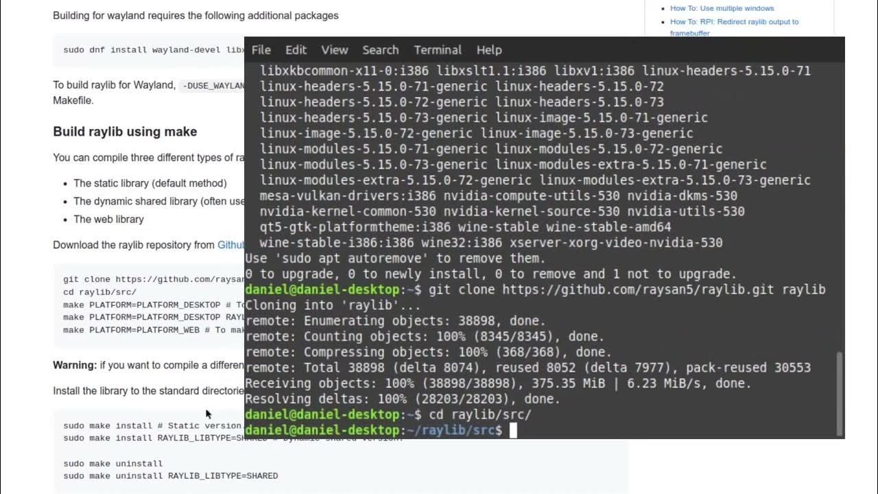 Raylib, installing, setting up, windows, vectors, graphics, etc - YouTube