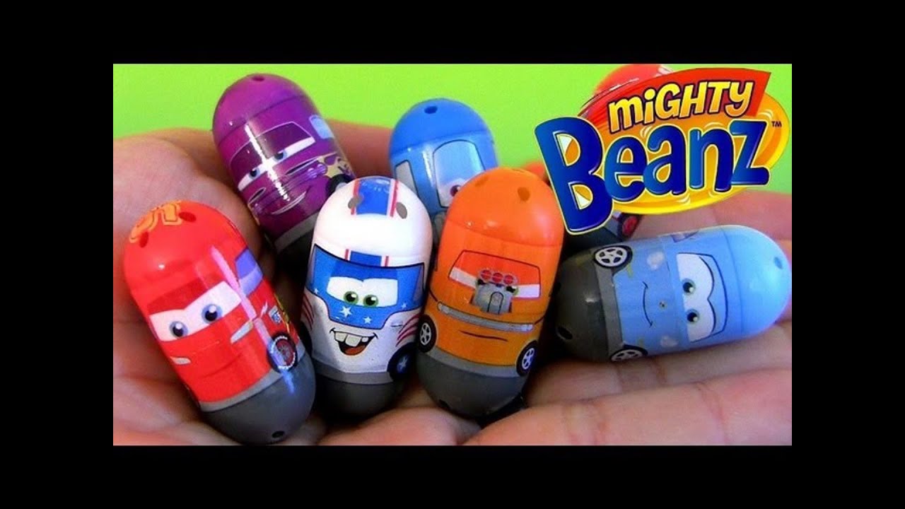 24 Mighty Beanz Cars2 Mater the Greater, Sally, Snot Rod, Lightning ...