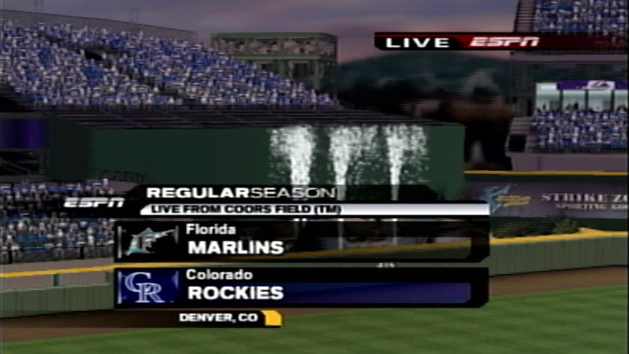Florida Marlins (35-34) @ Colorado Rockies (56-16) | MLB 2K5 Gameplay ...