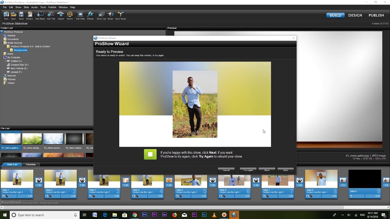 Sidee Slide show logu sameyo sawiro effect leh adigo isticmalay ProShow ...