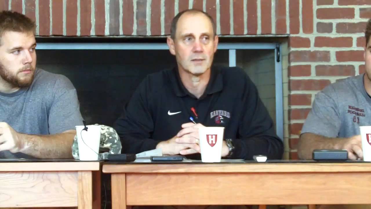 Harvard vs. Cornell Football Press Conference - Harvard Head Coach Tim ...