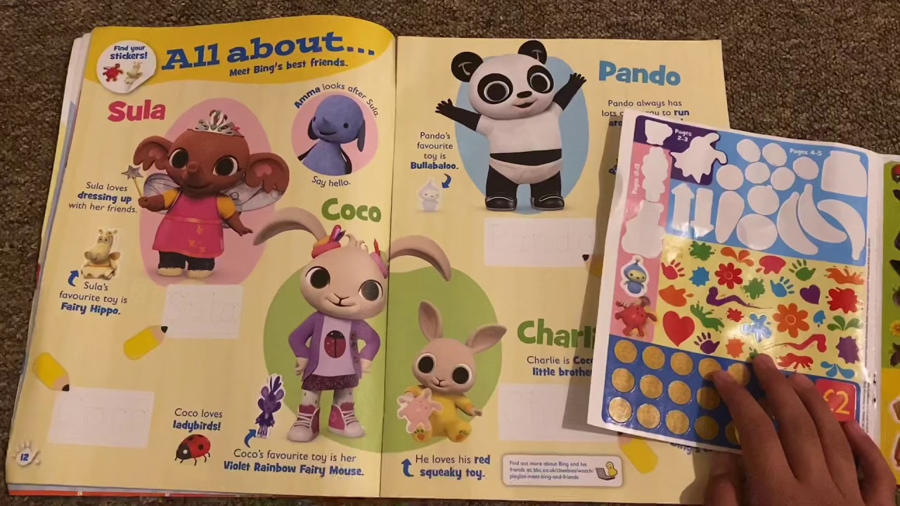 CBEEBIES magazine special edition (BING TOYS SET) - YouTube