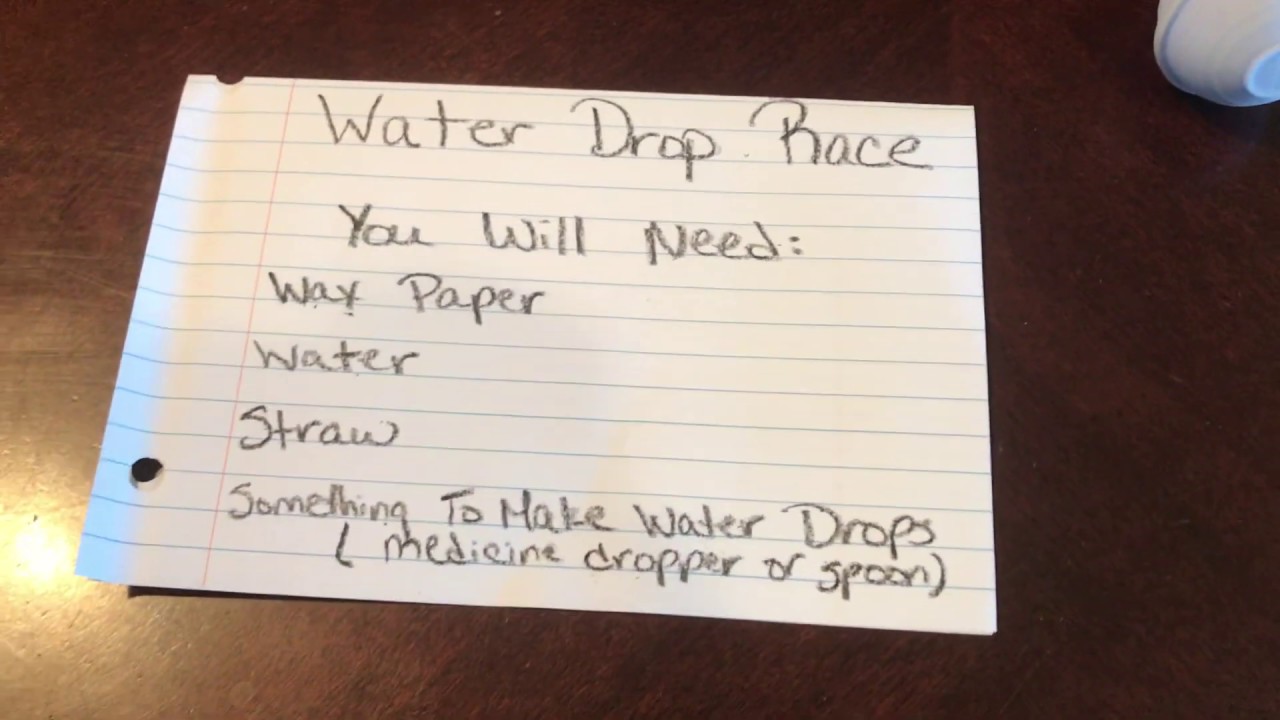 April 2, 2020 Scouting at Home ScoutsBSA- Water Drop Race - YouTube