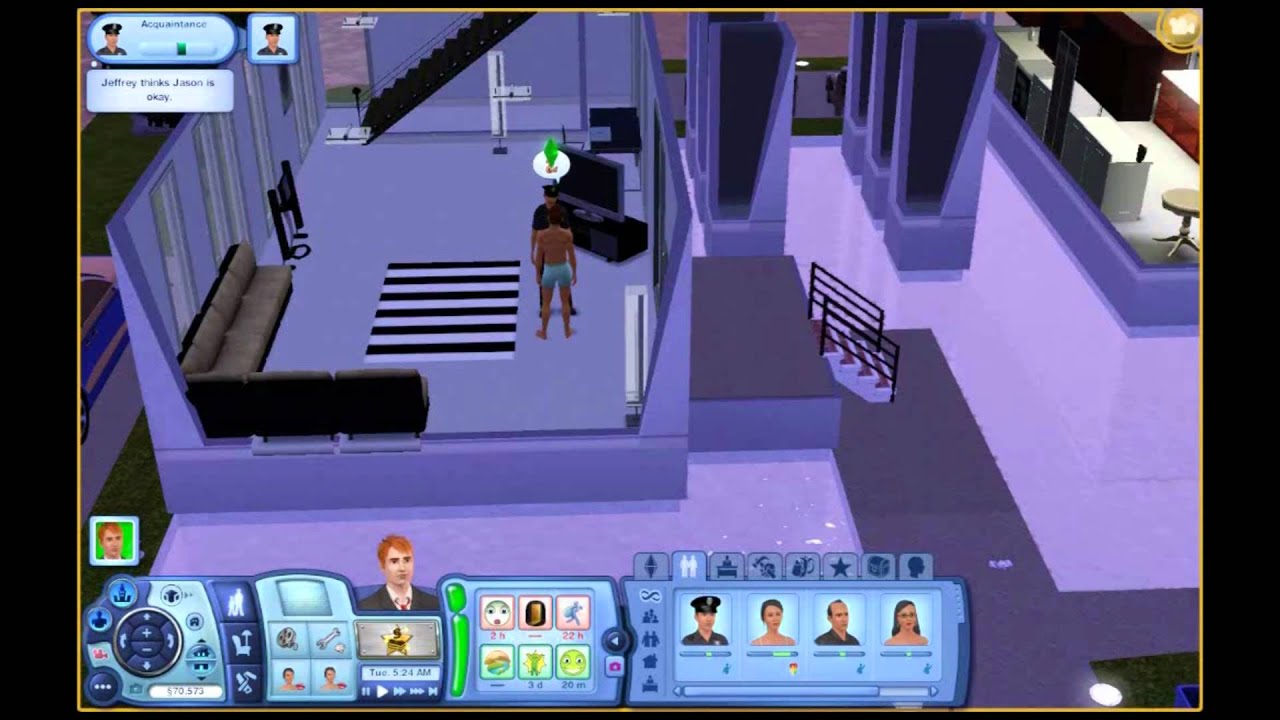 The Sims 3 Gameplay: Burglar! - YouTube