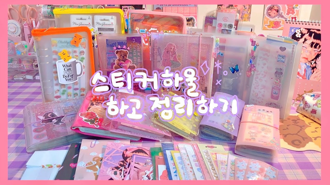 분량 조절 실패 스티커 하울하고 바인더 정리하기 ·˖ॱ 。 유댕닷컴 비온뒤 잼스튜디오 덴스 어버블크러쉬