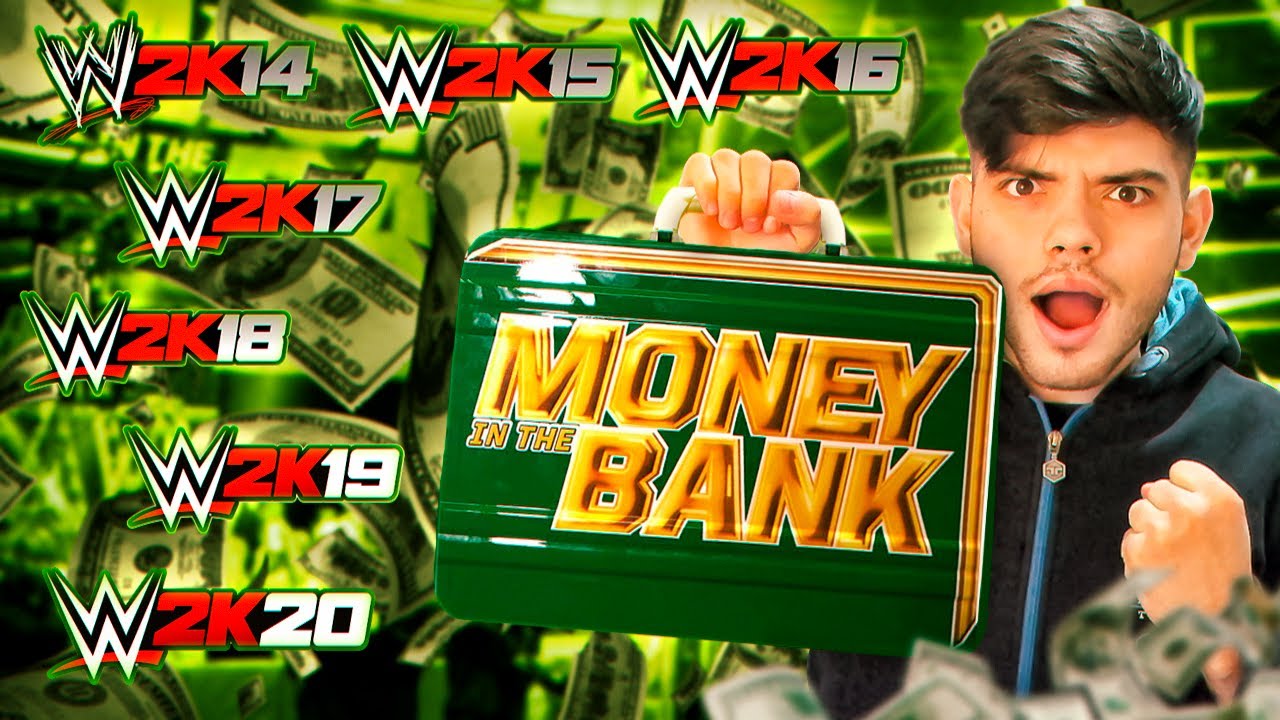 JUGANDO un MONEY IN THE BANK en TODOS los WWE 2K - YouTube