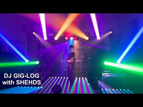 DJ GIG-LOG Lighting Rig Setups+Show (Gear Talk) On the stage with ...