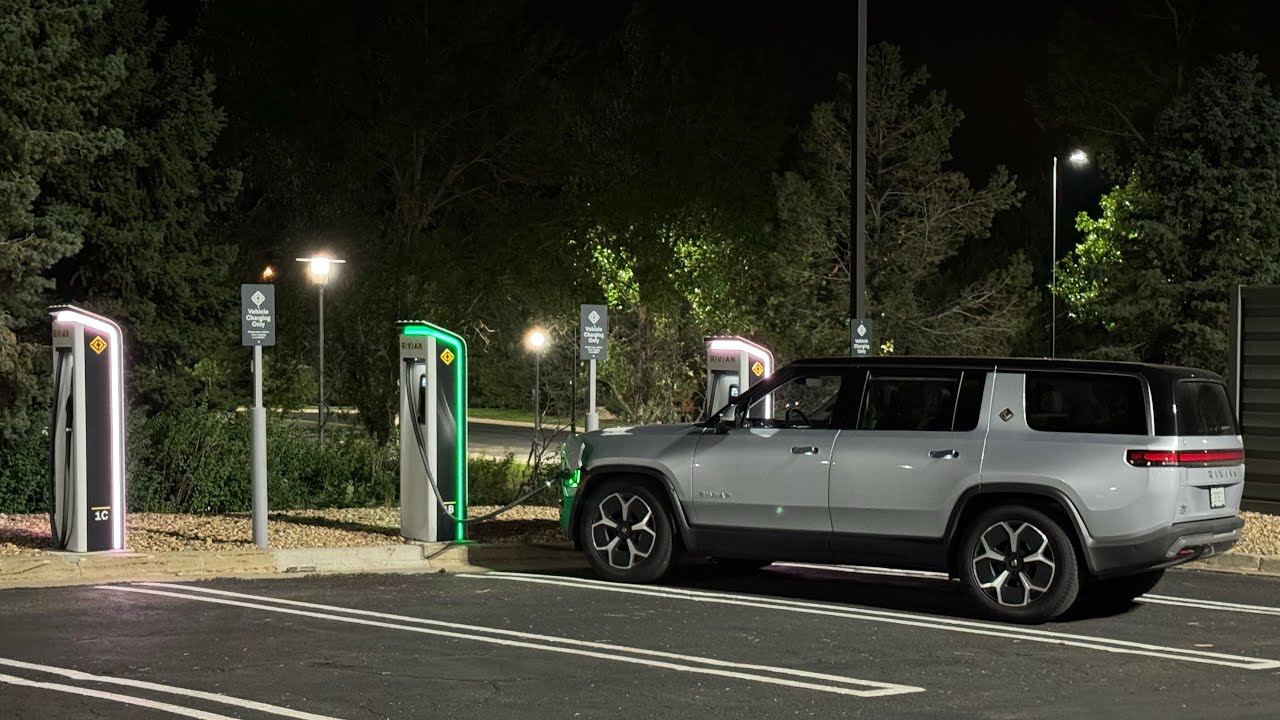 Rivian R1S 10% EV Road Trip Challenge! You Can Go This Far After A ...