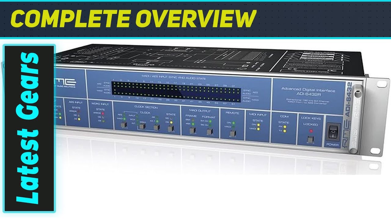 RME ADI-6432R: The Ultimate 64-Channel MADI/AES Solution? - YouTube