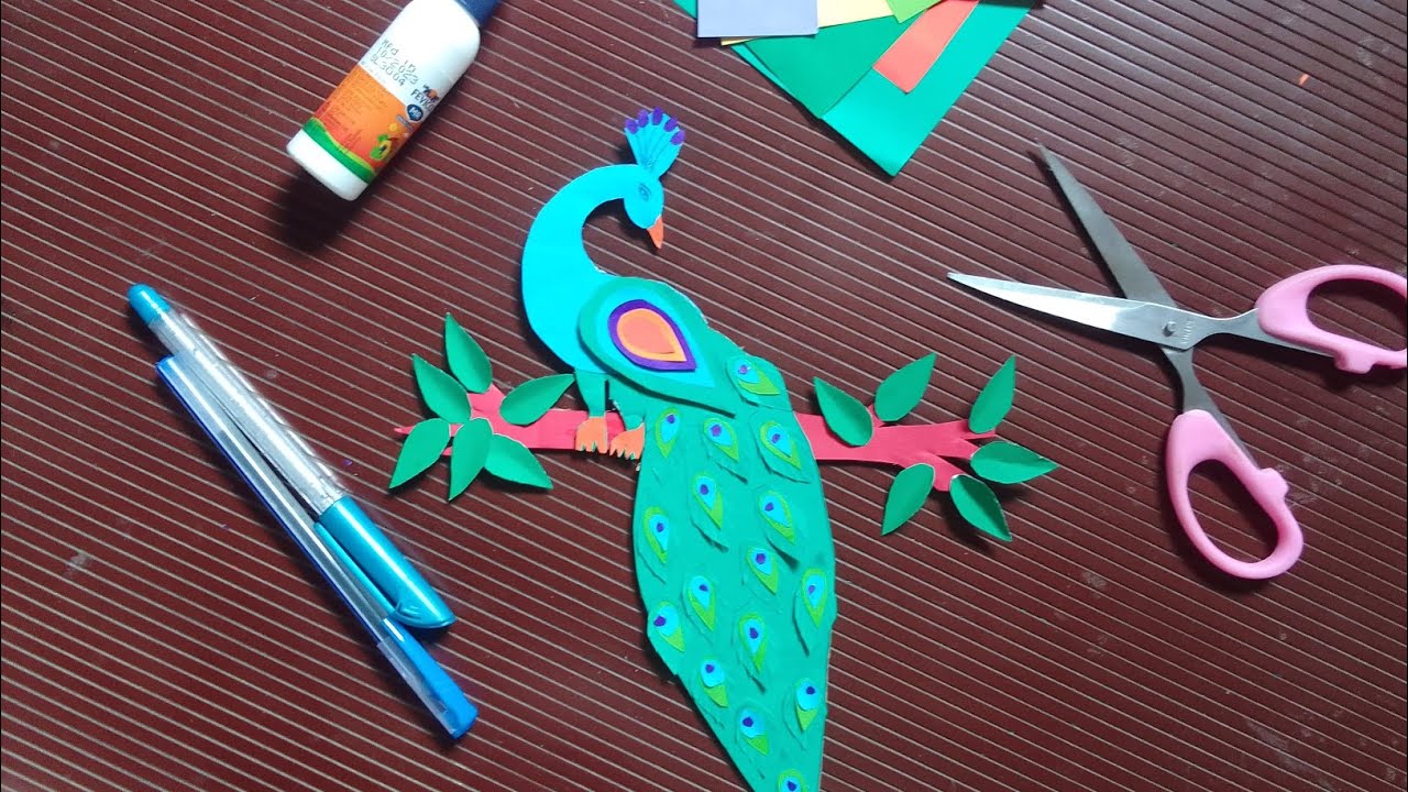 paper craft ideas peacock | Wall hanging | peacock 🦚 | @Mitalicrafthob ...