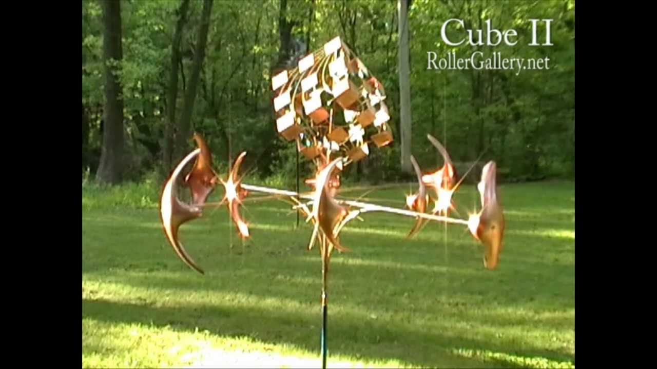 Kinetic Wind Sculpture: Cube II - YouTube