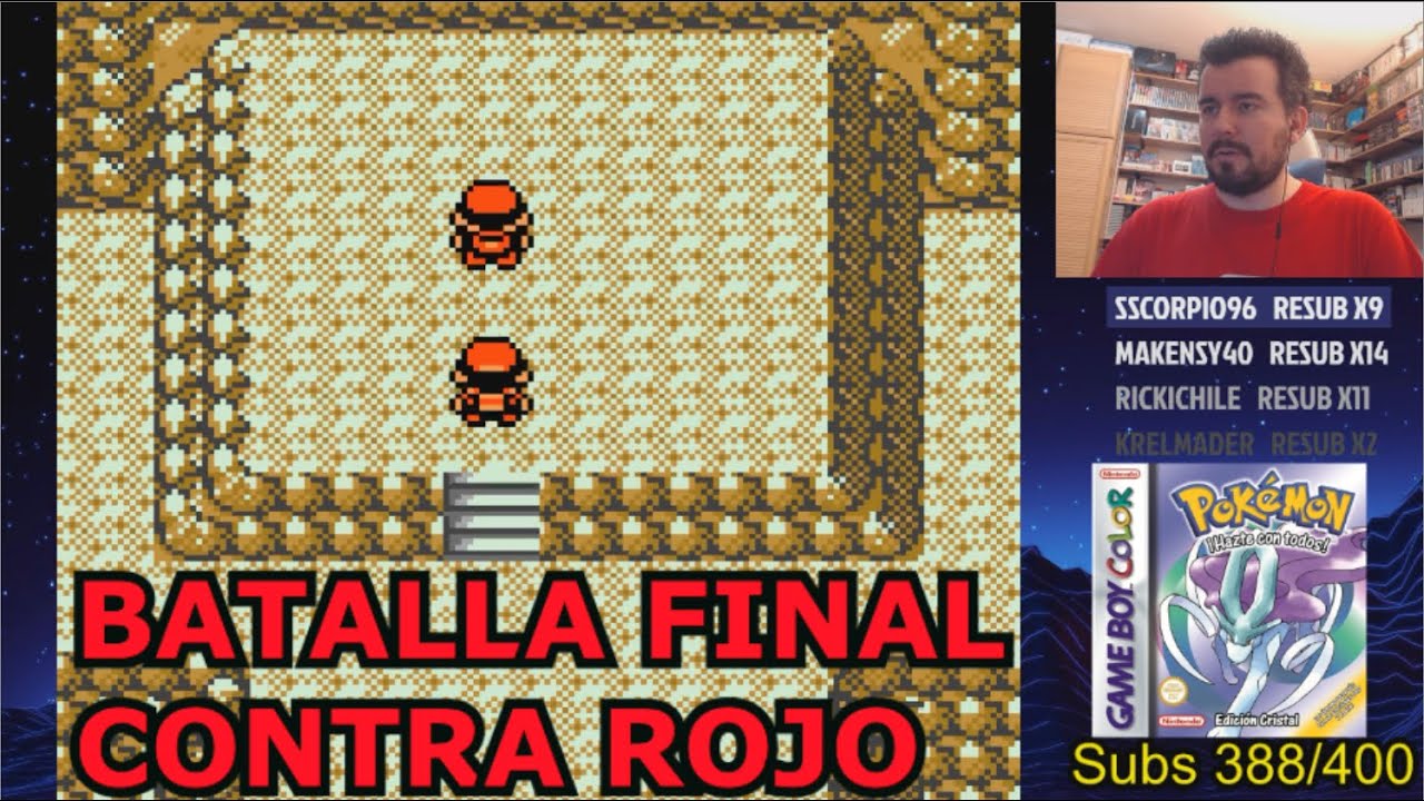 BATALLA FINAL de POKEMON CRISTAL (Game Boy Color) - Rojo el Flojo vs ...