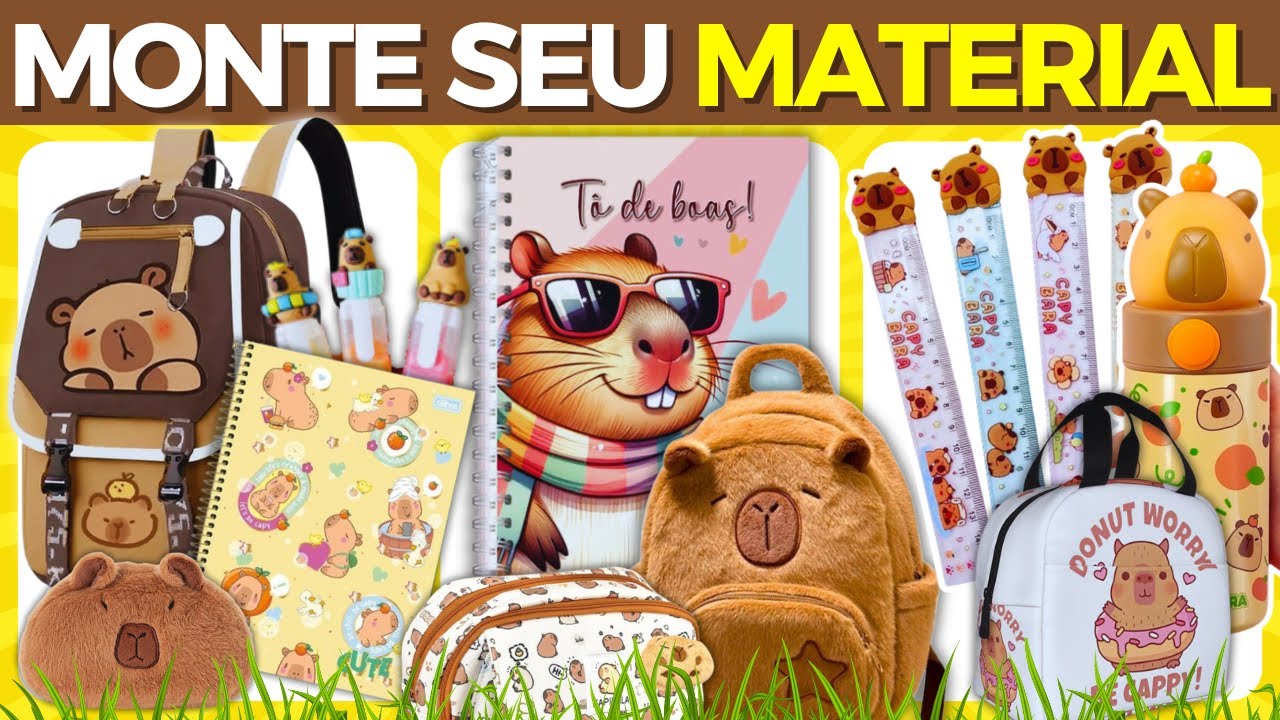 Monte seu Material Escolar 📚🐾 Edição: Capivaras - Parte 2 | Escolhas ...