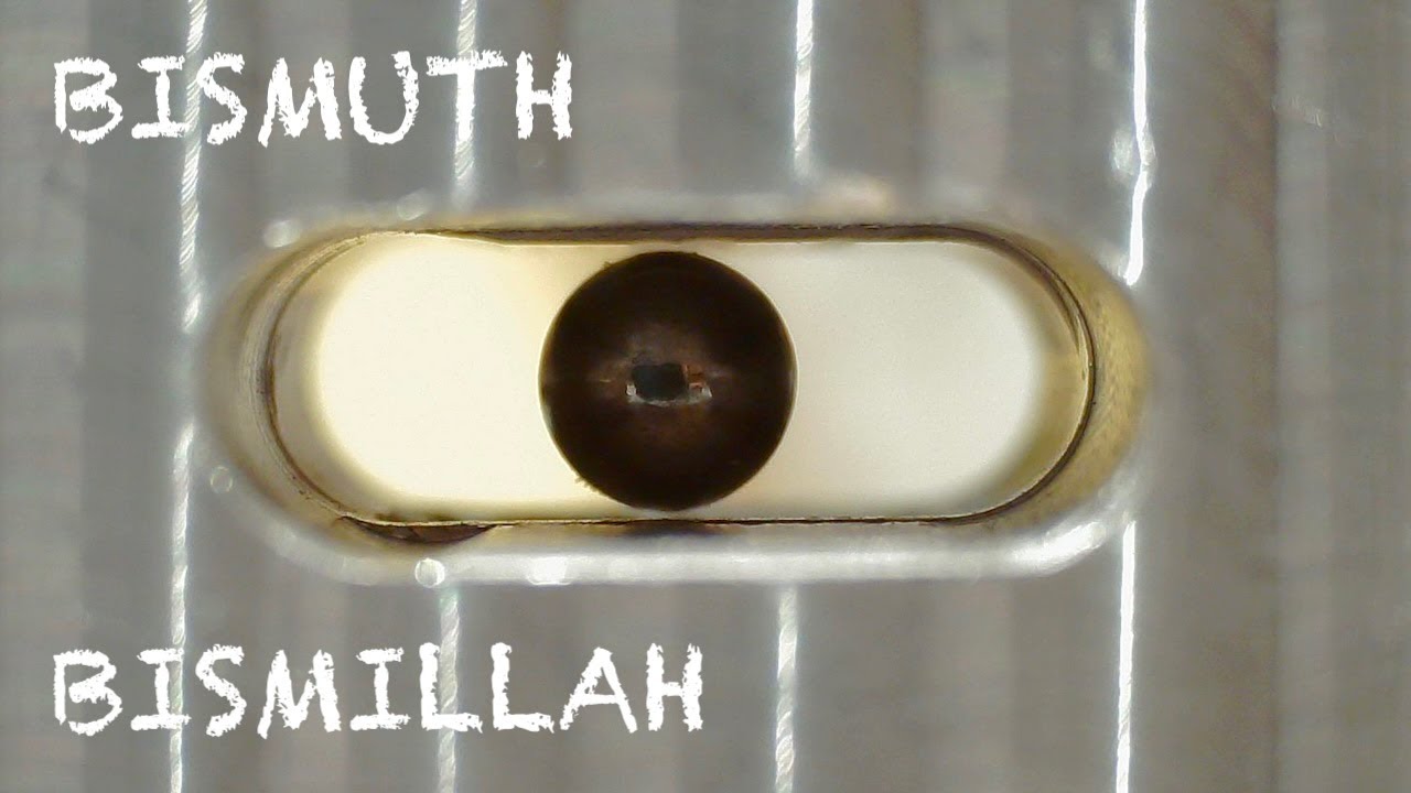 Musical: Making a Bismuth Diamagnetic Levitation Doohickey - YouTube