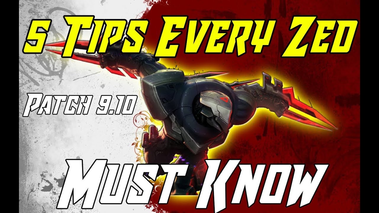 5 TIPS EVERY ZED NEEDS TO KNOW! LEAGUE OF LEGENDS ZED GUIDE 2019 - YouTube