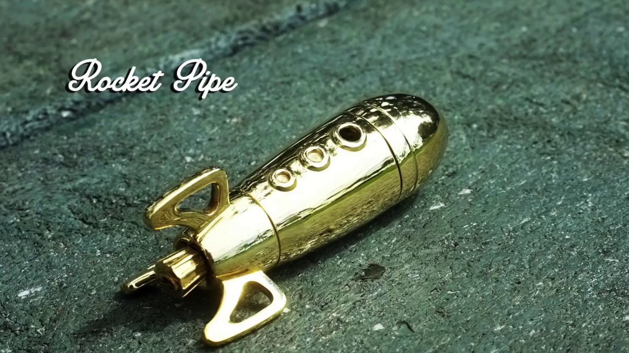 Rocket Pipe All Brass Steamroller with unique chambered design - YouTube