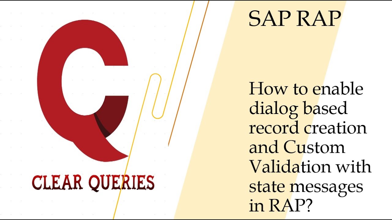 How to enable dialog based record creation and Custom Validation with ...