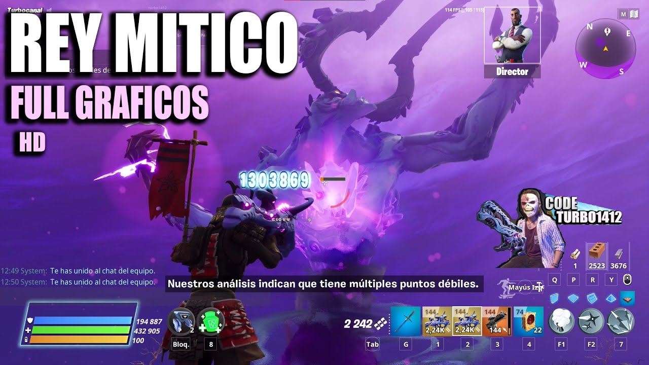Así luce Fortnite Salvar el mundo Full Gráficos Rey mítico - YouTube