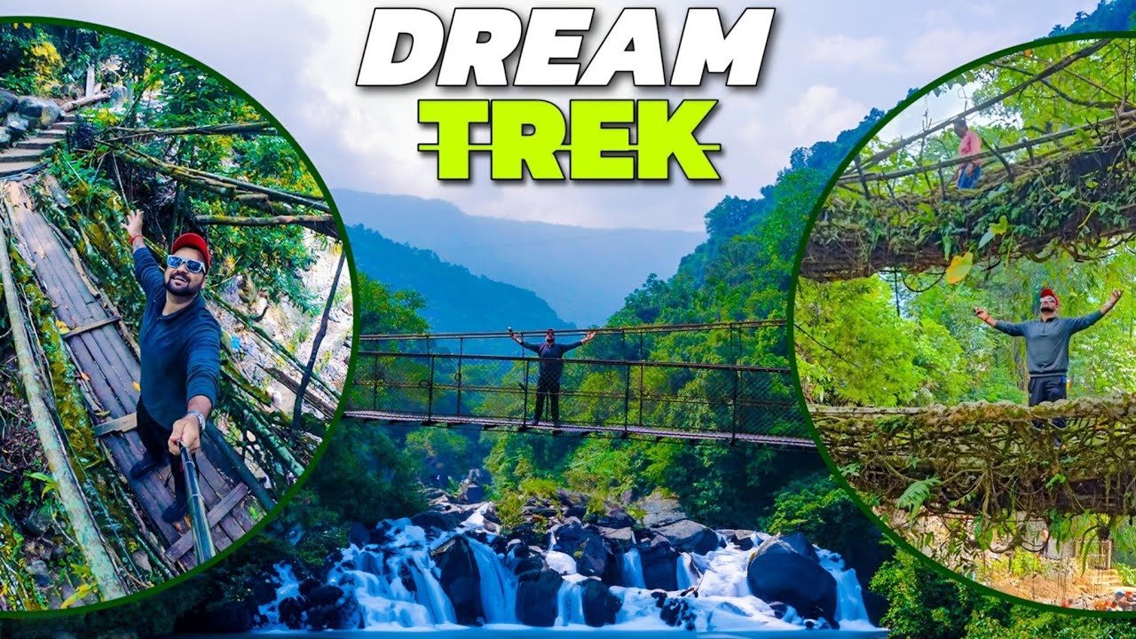 LIVING ROOT BRIDGE TREK, MEGHALAYA | SOLO MEGHALAYA RIDE - YouTube