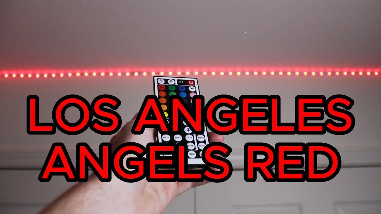 How to make LOS ANGELES ANGELS RED on LED light strips! - YouTube
