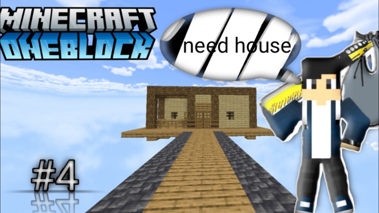 my new house 🏠||one block||minecraft||part4 - YouTube