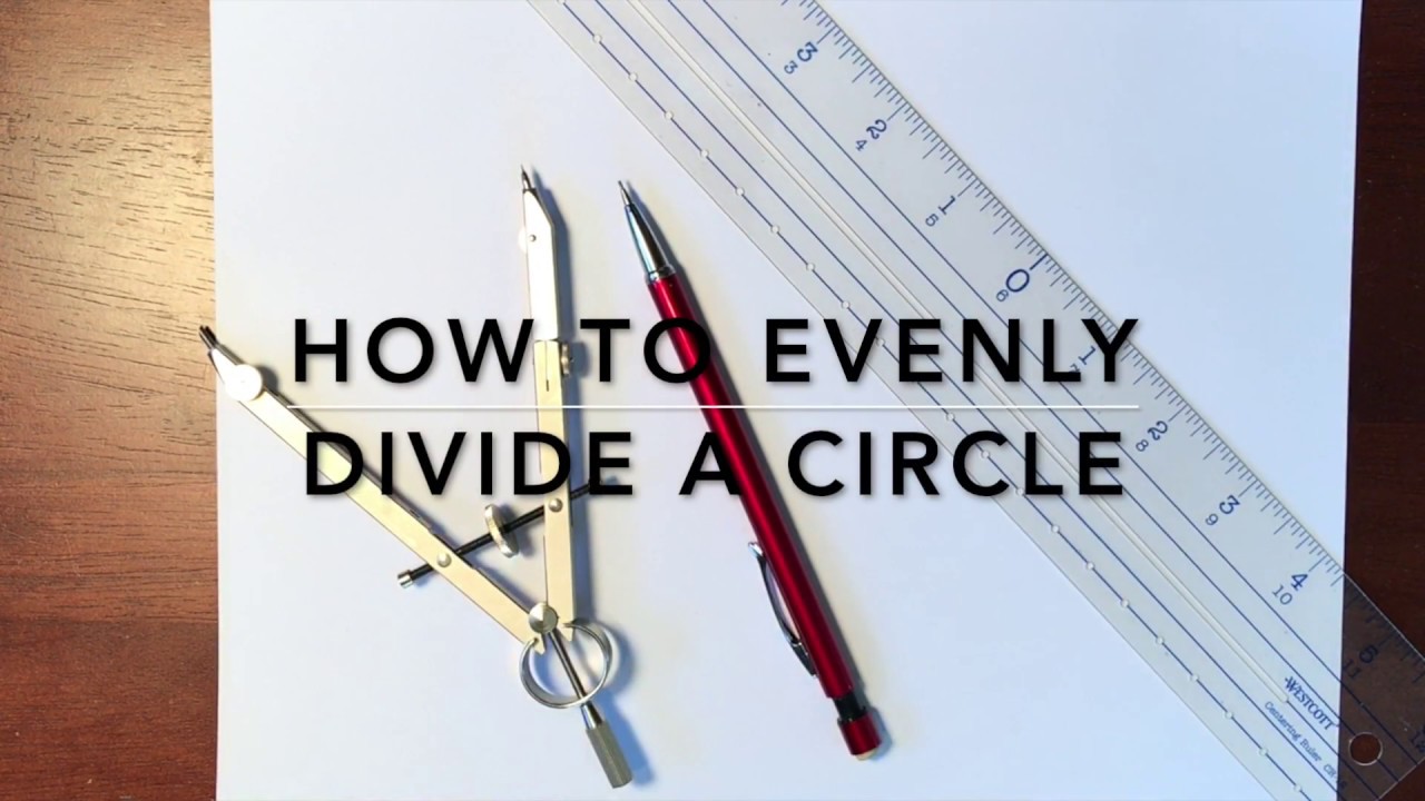 How to Evenly Divide a Circle with a Compass - Mandala Tutorial - YouTube