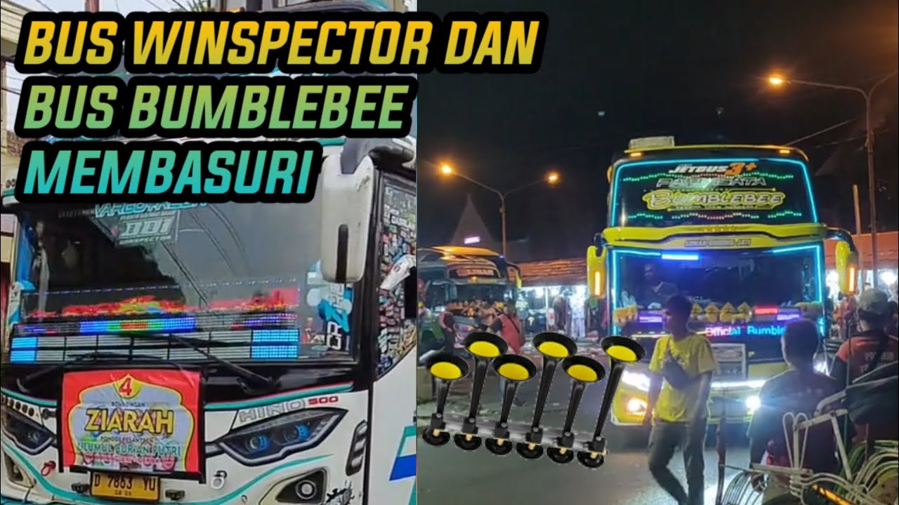 Bus Winspector & Bus Bumblebee Membasuri enak banget!! - YouTube