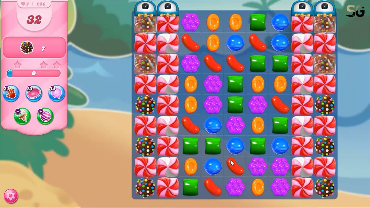 Candy Crush Saga Level 286 (2021 Version) - YouTube