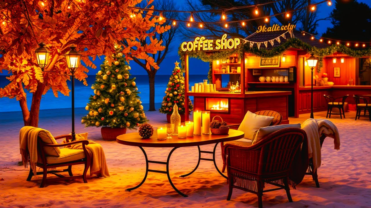 Sweet DECEMBER Cafe Jazz Music ☕ to Upbeat Mood & Ultimate Relaxation 🍀 ...