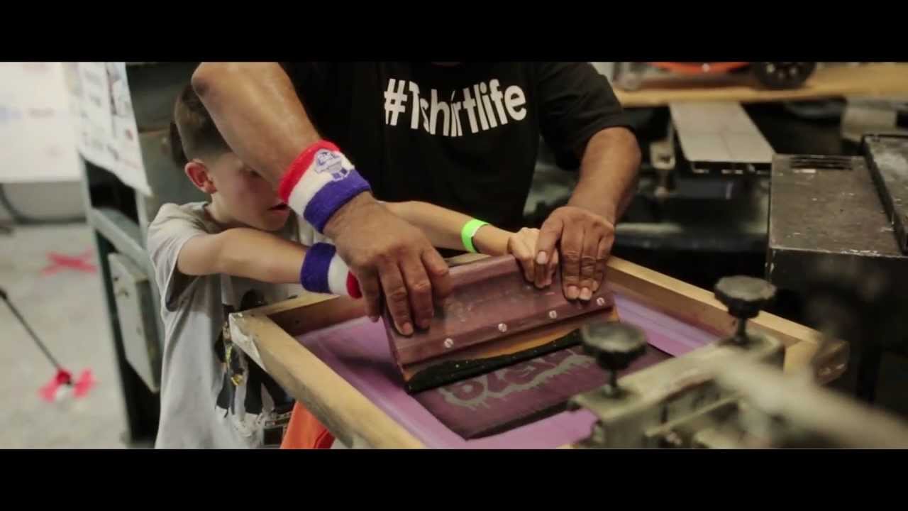 BKNY Printing Present #Tshirtlife Open House event 7/27/13 - YouTube