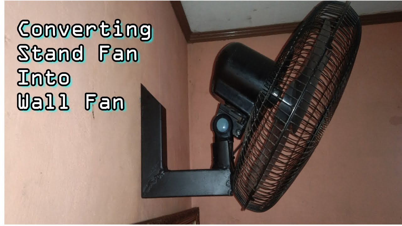 How To Convert Stand Fan Into Wall Fan - YouTube