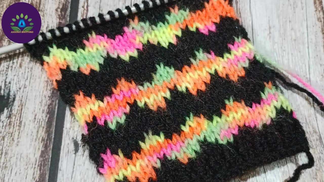 बच्चों के लिए एकदम हटकर बुनाई | Knitting Design #649 | simple pattern - YouTube